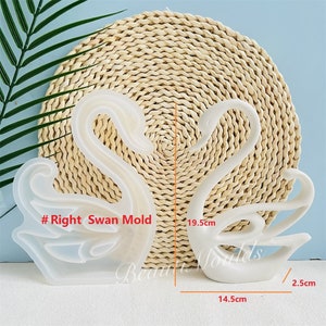 2 Large Swans Mold , Lover Home Decoration Silicone Moulds ,DIY ...