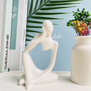 Abstract Art Thinking Man Silicone Mold ,body Home Decoration ,handmade ...