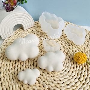 3D Cloud Mold , White Clouds Silicone Mold, Epoxy Resin Cement Concrete ...
