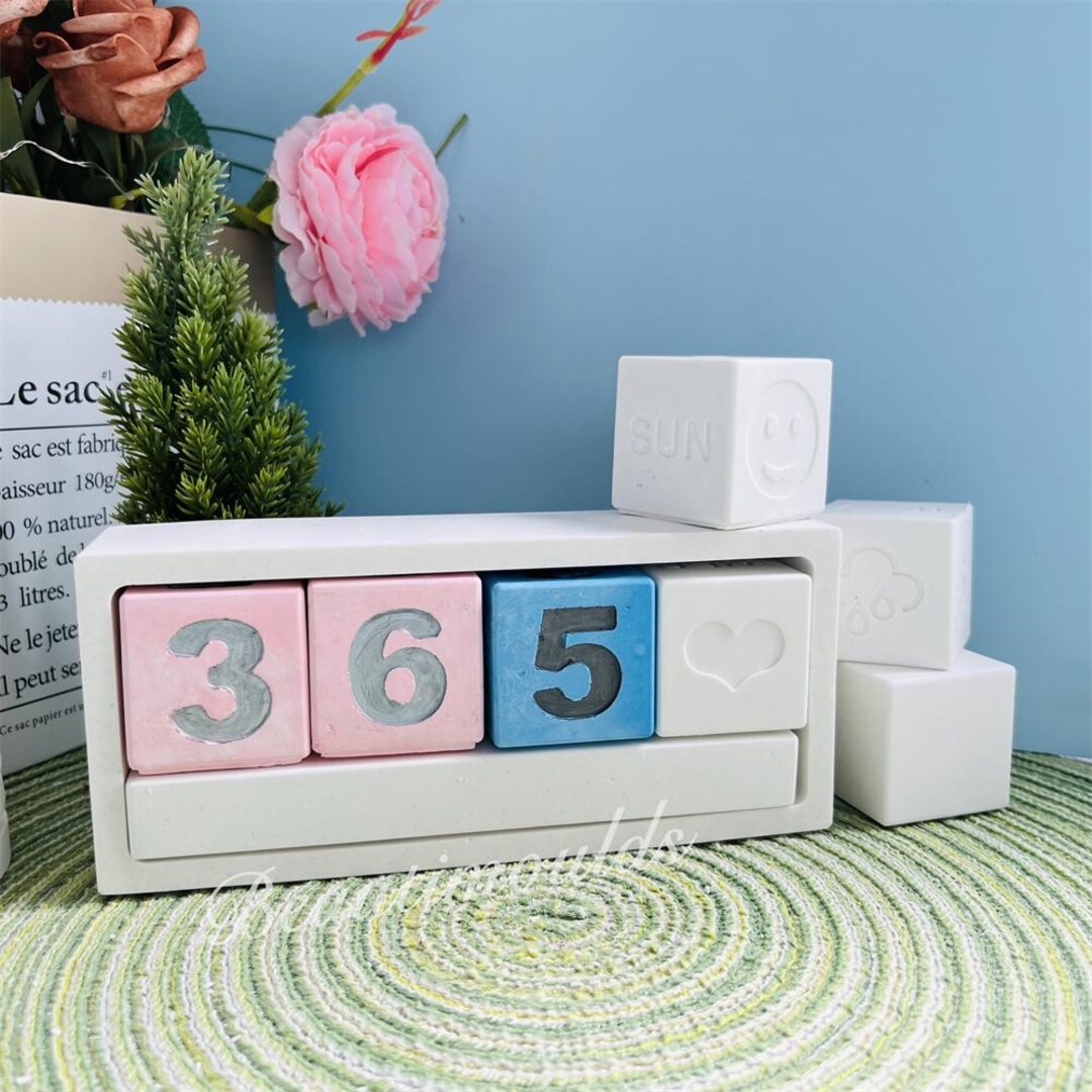 Silicone Mold , 365 Days Calendar Mold , for Countdown Calendar ...