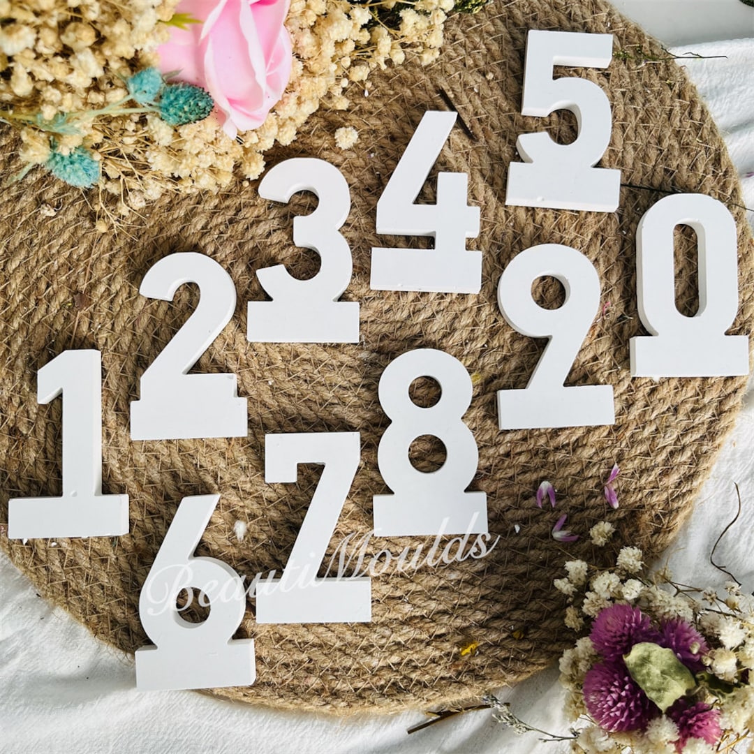 Silicone Mold , 0-9 Number Mold Insert for Tea Light Holder , 2024 NEW ...