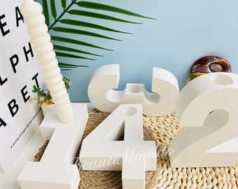 Silicone Molds , House Numbers 1 2 3 4 Candle Holder , Light House ...