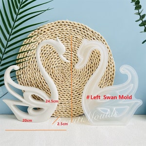 2 Large Swans Mold , Lover Home Decoration Silicone Moulds ,DIY ...