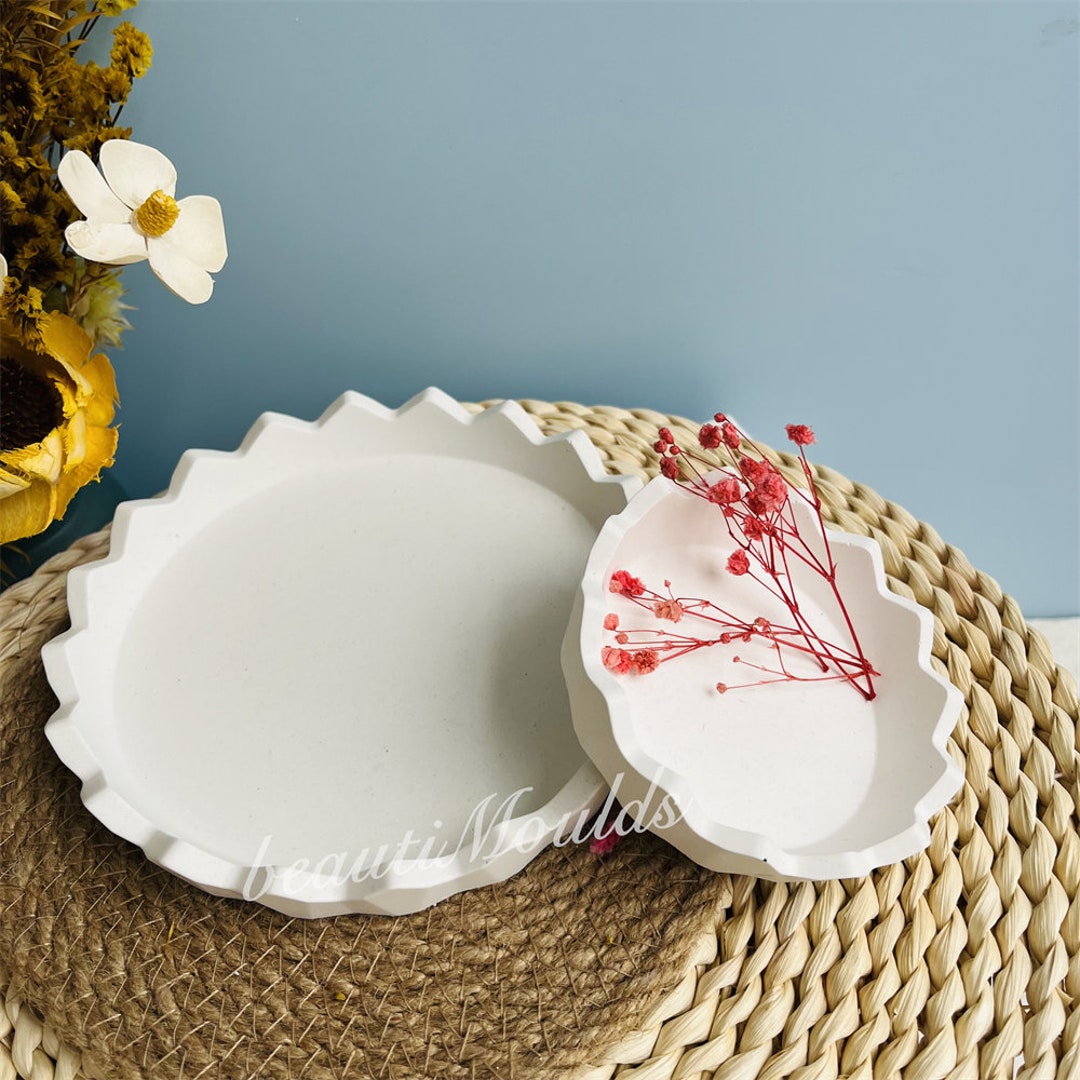 Silicone Mold Round Tray Molds , Jewelry Tray Home Decoration ,concrete ...