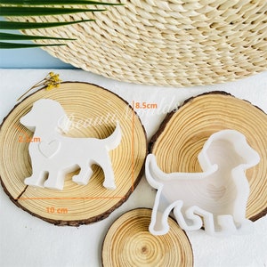 Cute Heart Dog Mould, Mini Dogs Home Decoration Silicone Moulds ,DIY ...