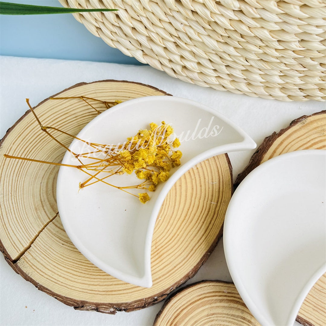 Moon Design Tray Silicone Mould Home Table Decoration Jewelry Tray ...