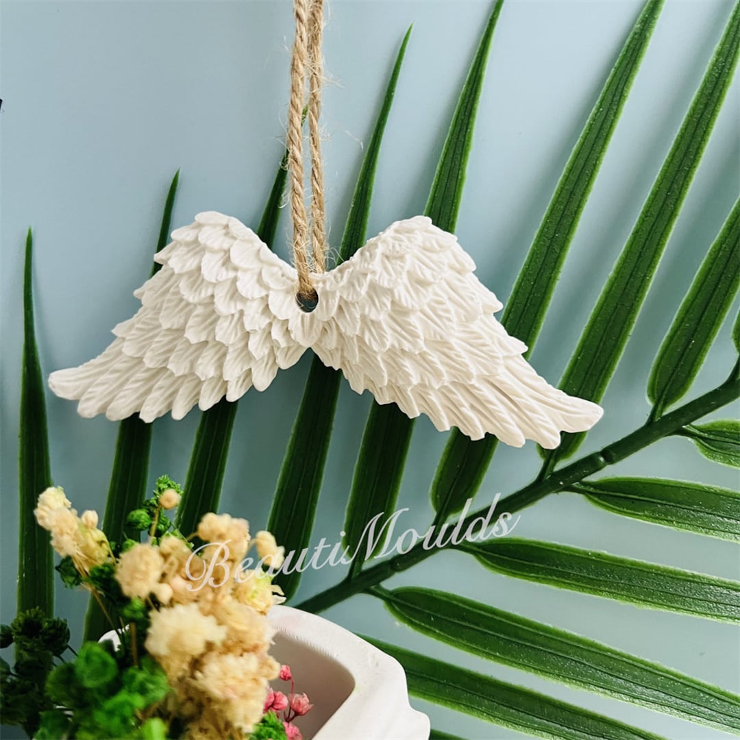 Silicone Mold Wings Angel Wings Scented Plaster Pendant Decoration ...