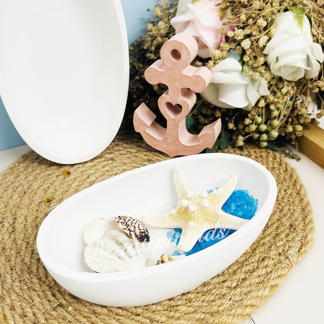 Silicone Mold , Large Boat Shape Bowl Mold, 2 Sizes Oval Pot , Used for ...