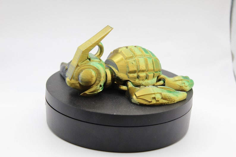 3D Printed Articulating Grenade Turtle - Etsy