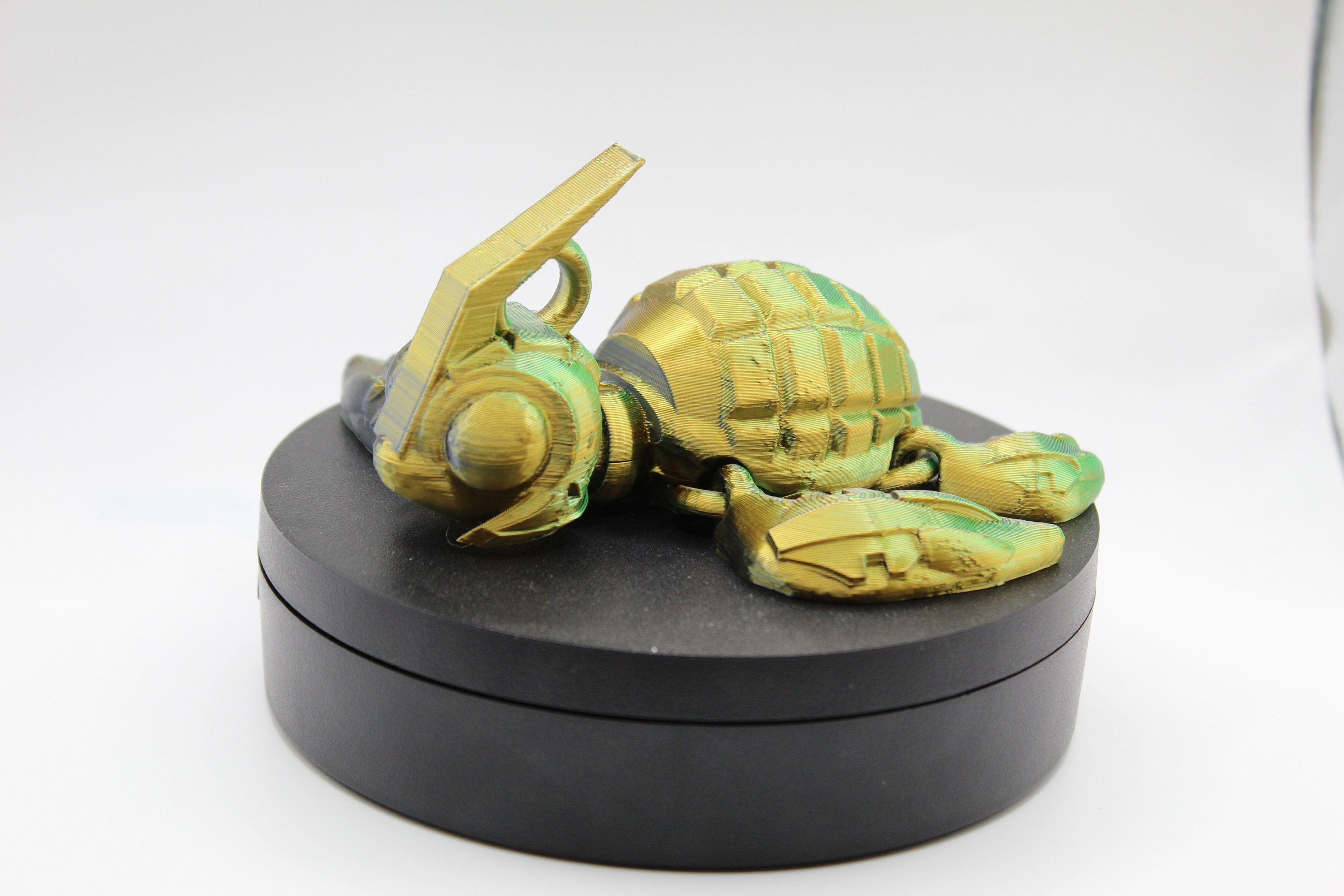 3D Printed Articulating Grenade Turtle - Etsy