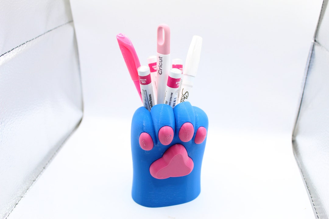 3D Printed Cat Paw Pencil Cup - Etsy