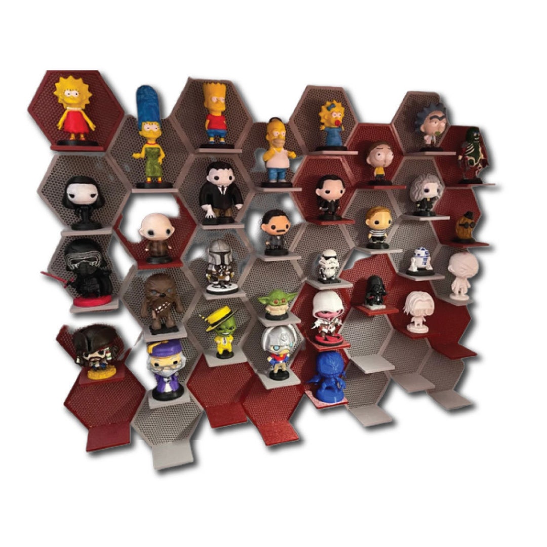 3D Printed Hexagon Wall Mount Shelf - Etsy