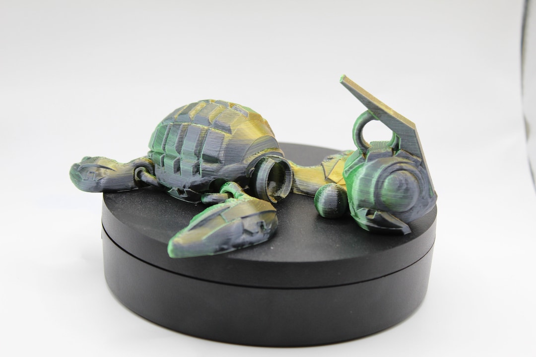 3D Printed Articulating Grenade Turtle - Etsy