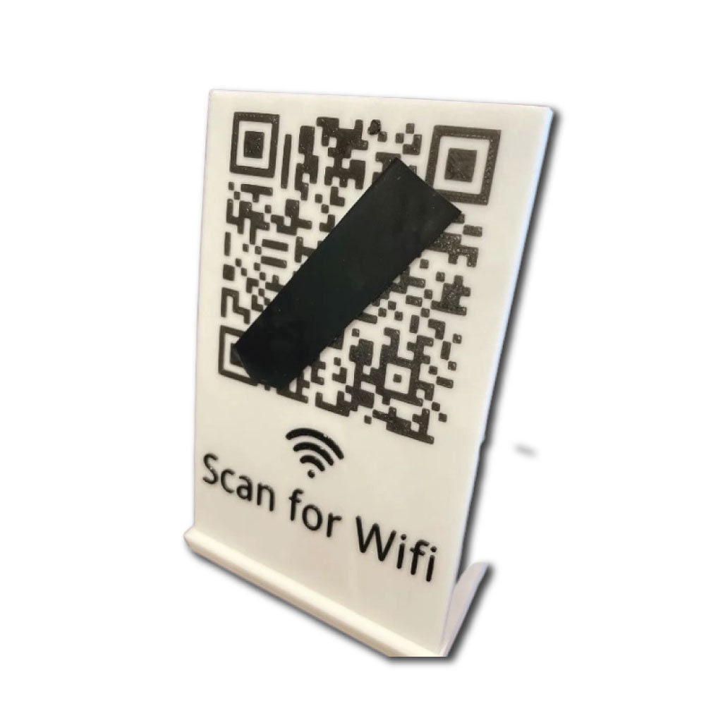 3D Printed Custom QR Code Sign / WIFI - Etsy 3D Printed Custom QR Code Sign / WIFI - Etsy