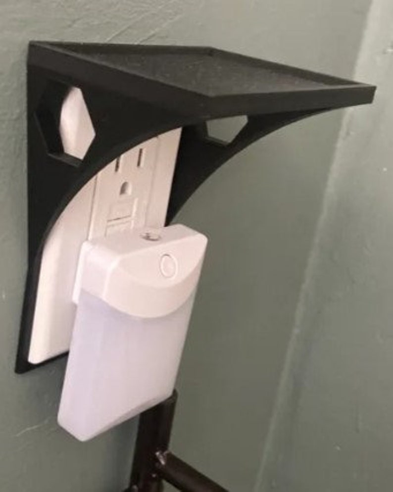 3D Printed Outlet Cover Shelf - Etsy