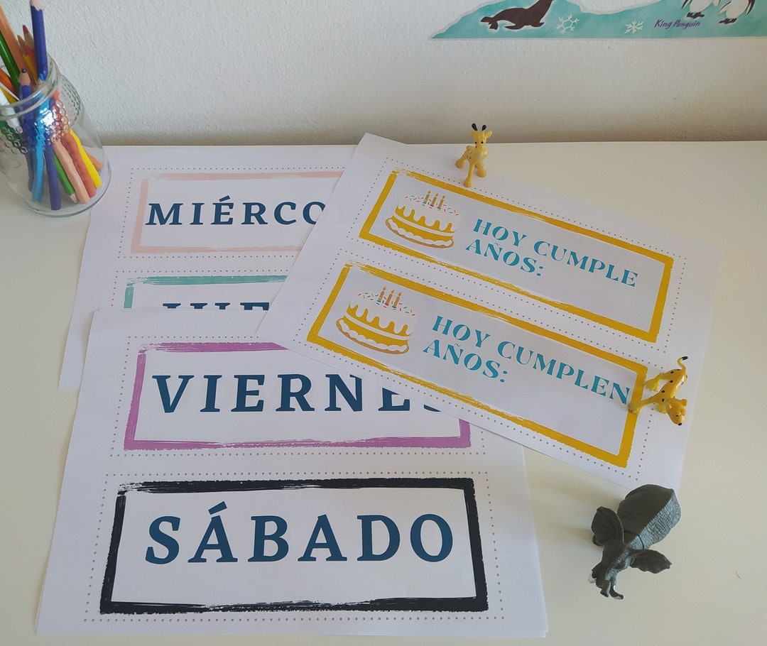 Days of the Week Printable. Los Dias De La Semana. Learning Spanish ...