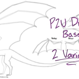 P2U Dragon Base - Scaled & Feathered - Etsy