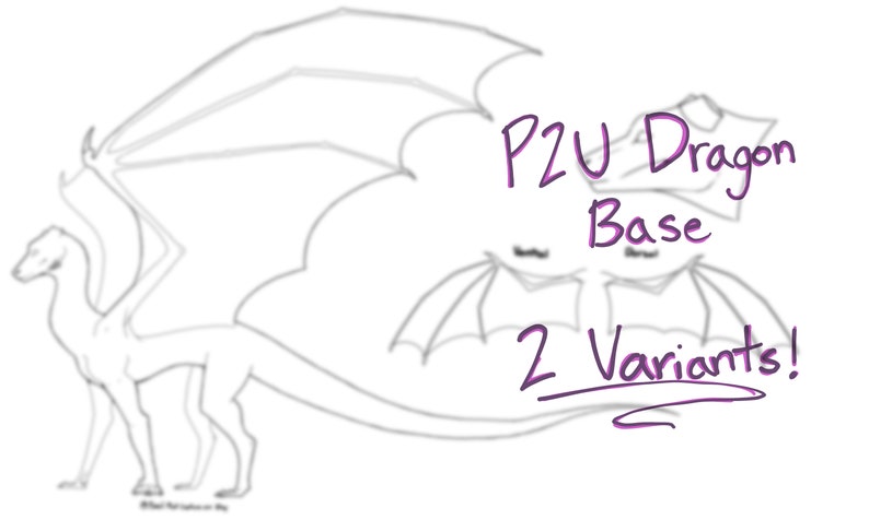 P2U Dragon Base - Scaled & Feathered - Etsy