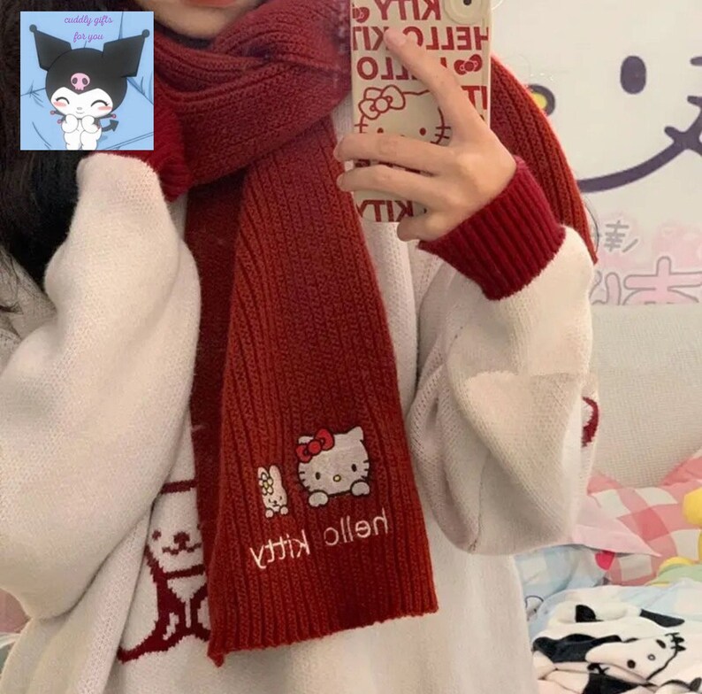 Cute Hello Kitty Scarf: Adorable Women's Accessory, Trendy Hello Kitty ...