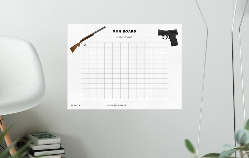 100 Square Gun Board Square Fund Raiser, Fund Raising Banquet ...