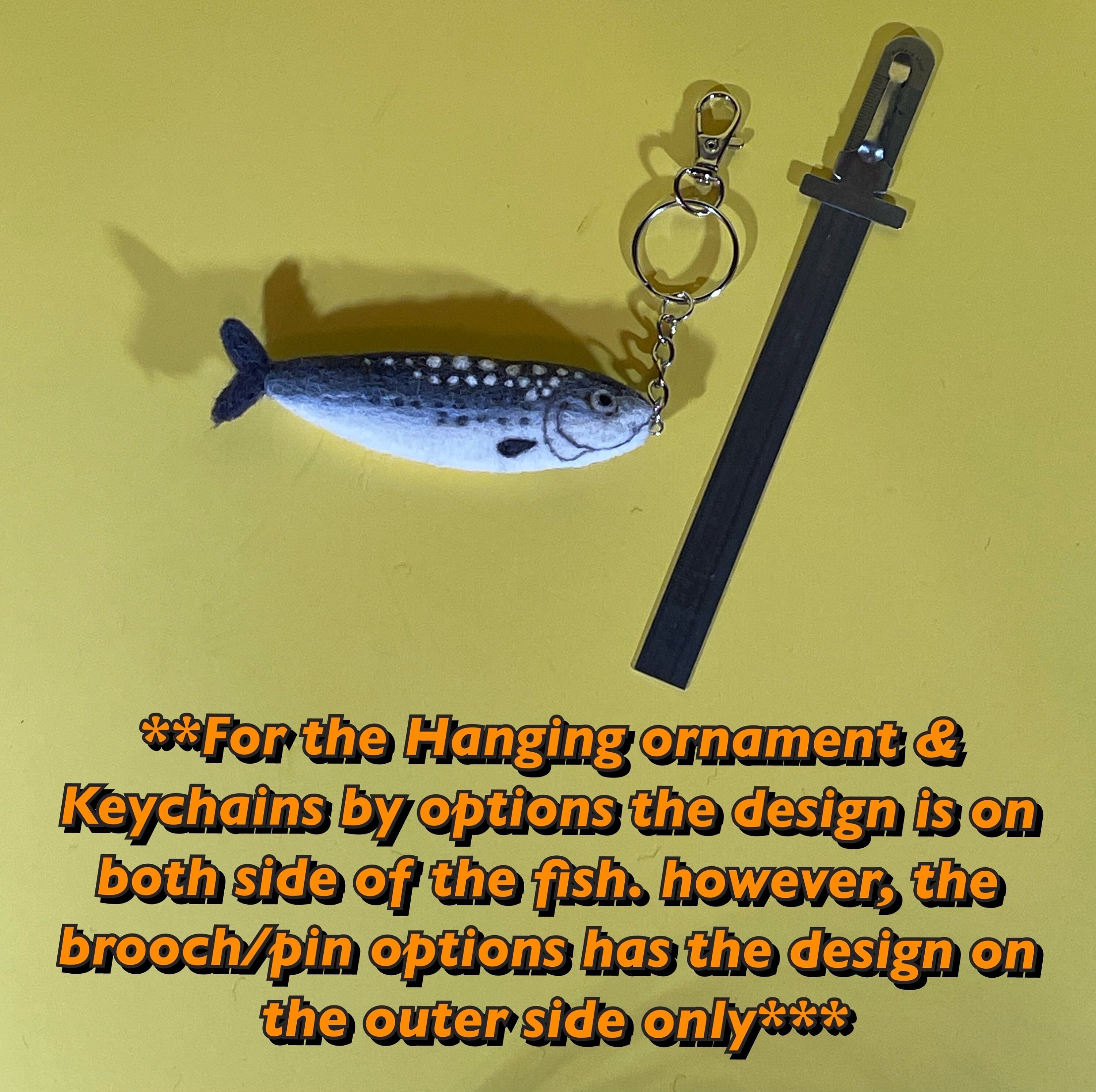 Needle Felted Wool Realistic Sardine Hanging Ornament Felt Fish ...