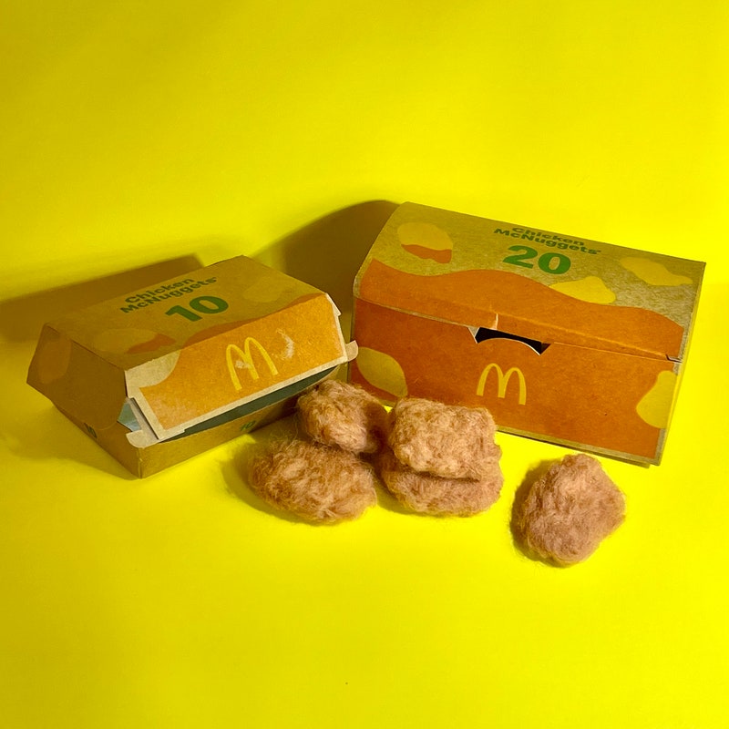 Realistic Chicken Nugget Keychain - Etsy