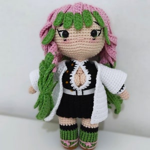 Anime Crochet Doll Pink Haired Anime Girl Amigurumi Handmade Gift - Etsy