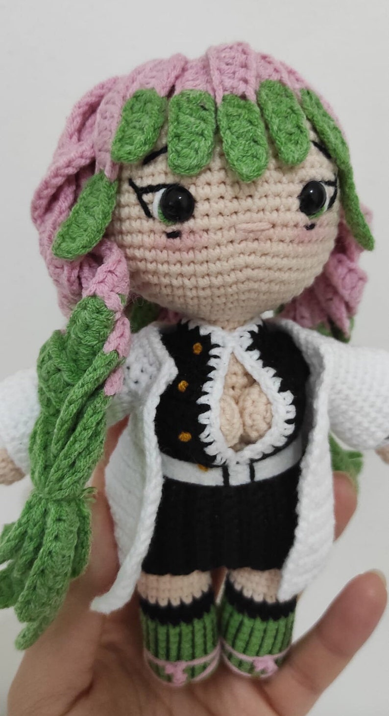Anime Crochet Doll Pink Haired Anime Girl Amigurumi Handmade Gift - Etsy