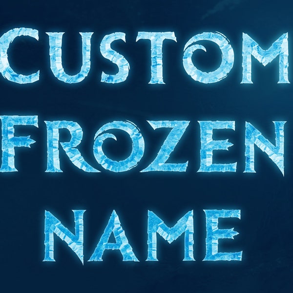 Frozen Font - Etsy UK