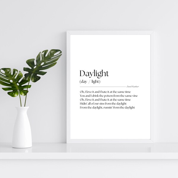 Daylight Poster David Kushner - Etsy