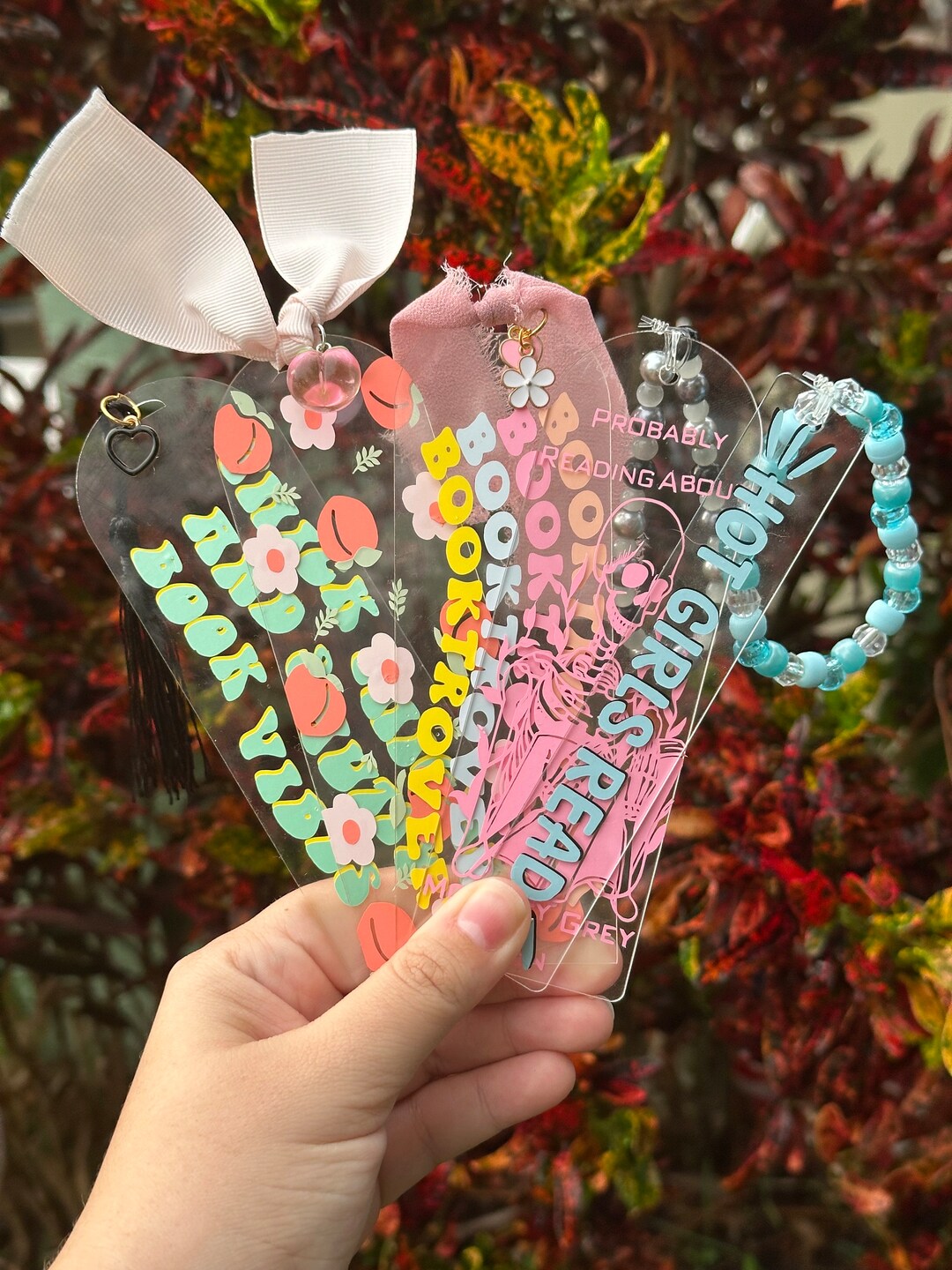 Custom Acrylic Bookmarks and Charms - Etsy