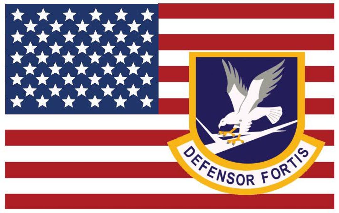 USA Flag With the USAF Security Forces Flash Logo Sticker/decal - Etsy