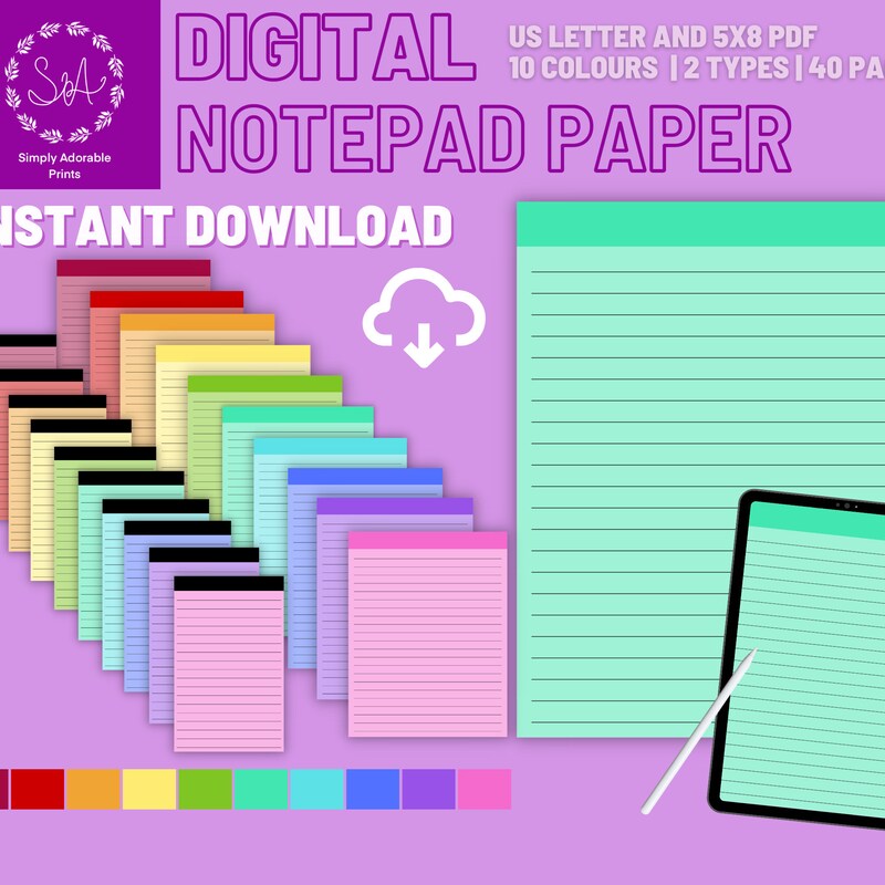 Sticker Notepad - Etsy