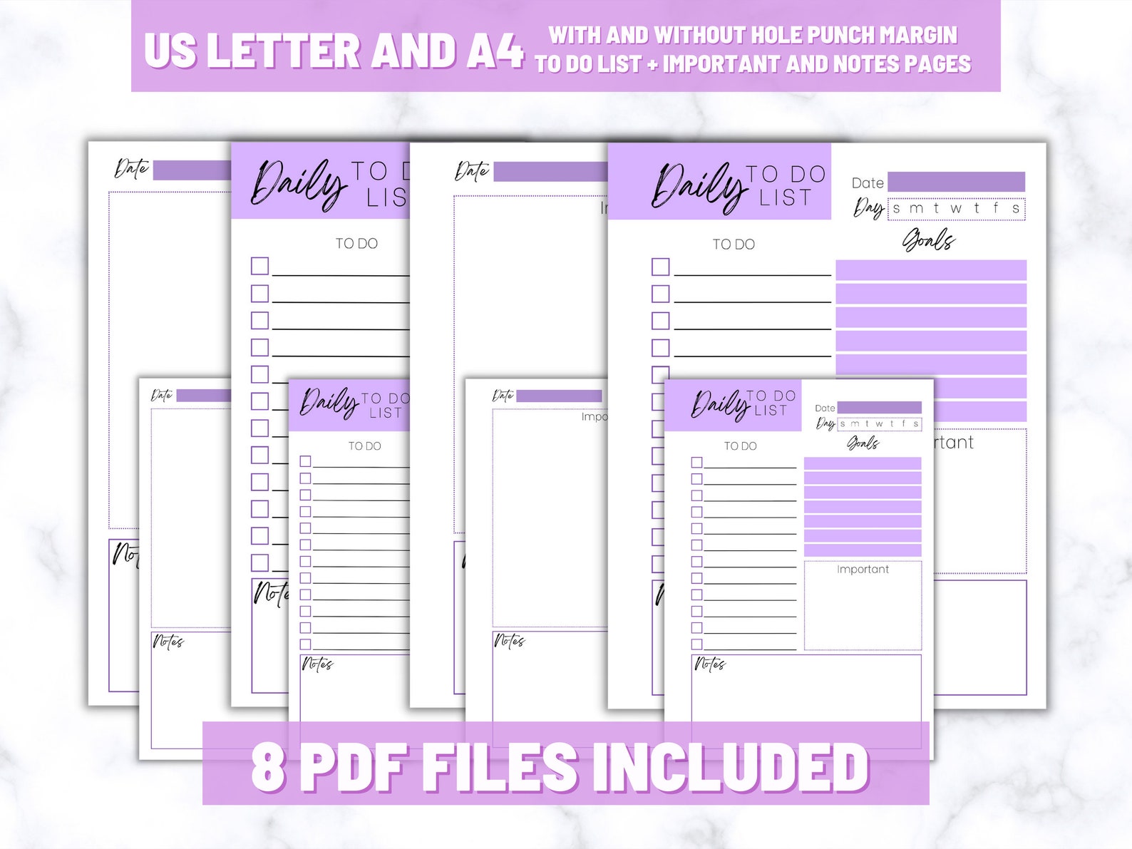 Daily Habit Tracker | Digital to Do List | Printable Journal ...