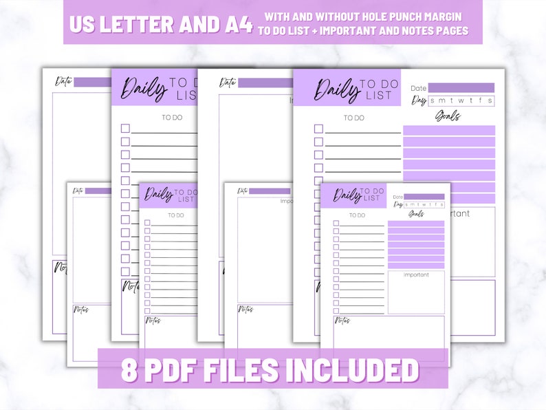 Daily Habit Tracker | Digital to Do List | Printable Journal ...