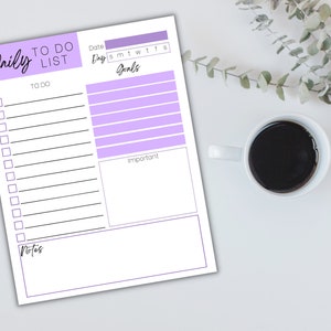 Daily Habit Tracker | Digital to Do List | Printable Journal ...