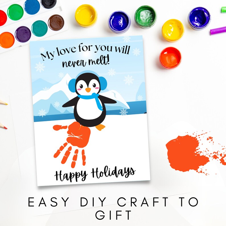Printable Handprint Craft | Christmas Handprint Bundle | Christmas ...