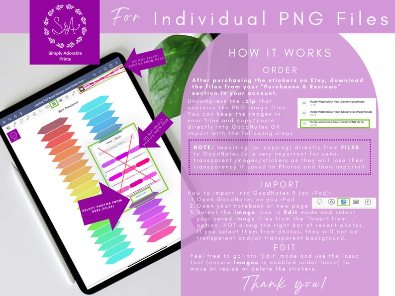 Digital Planner Stickers | 80 | Digital Sticky Notes | Precropped ...