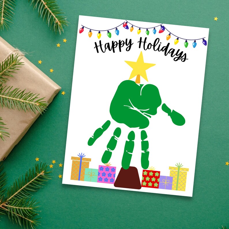 Printable Handprint Craft | Christmas Handprint Bundle | Christmas ...