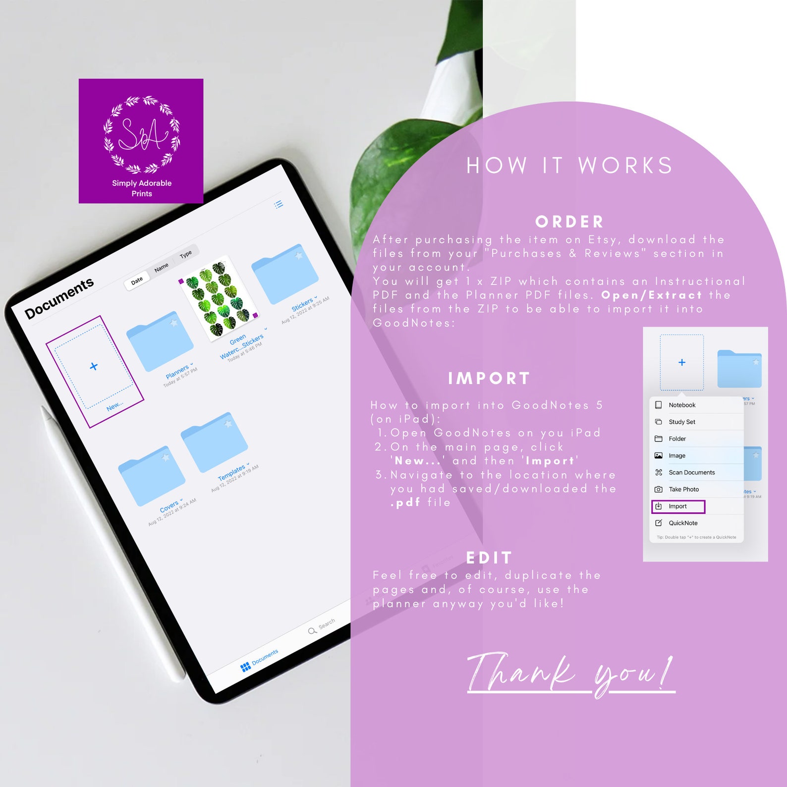 Digital Lined Notebook | Undated Digital Planner | Goodnotes Planner ...