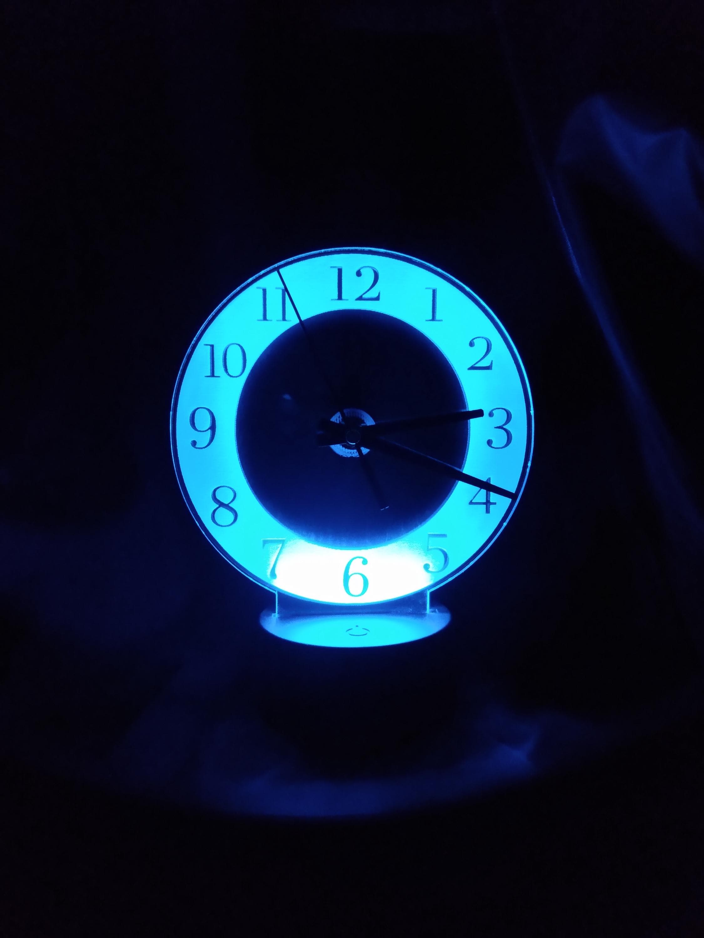 Edge Lit Clock - Etsy