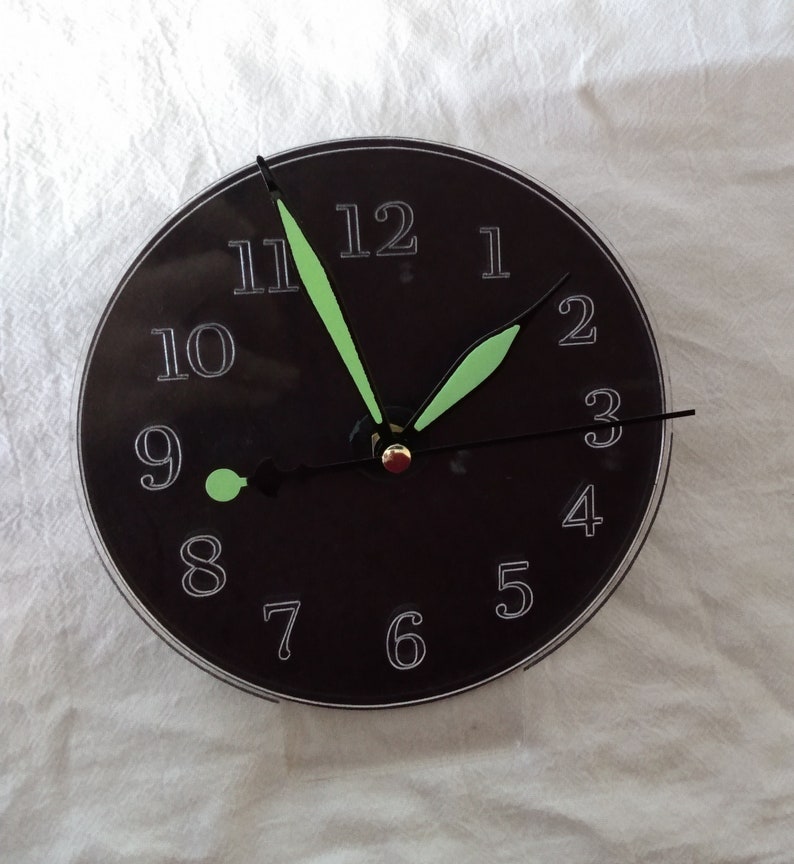 Edge Lit Clock - Etsy