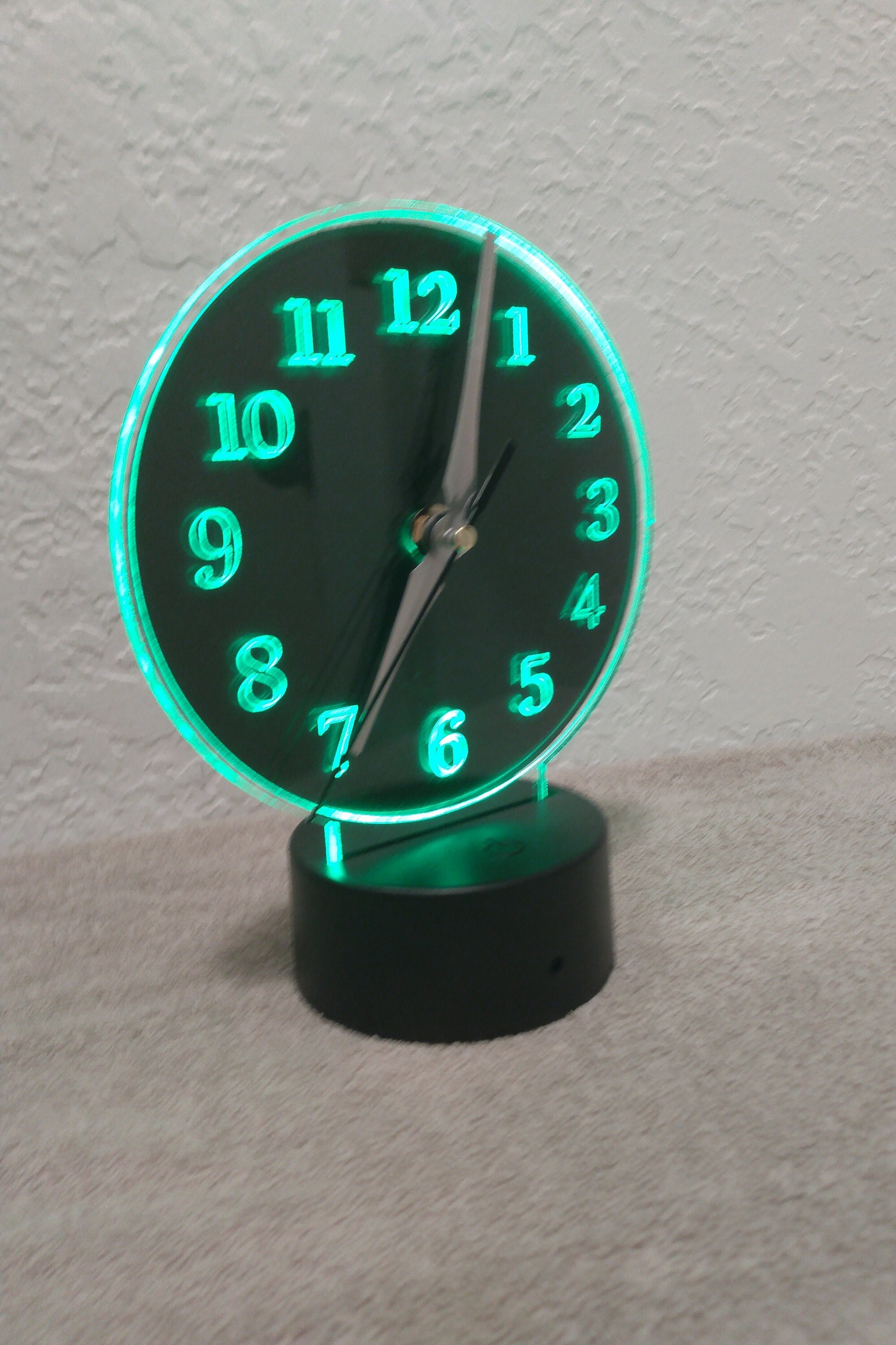 Edge Lit Clock - Etsy