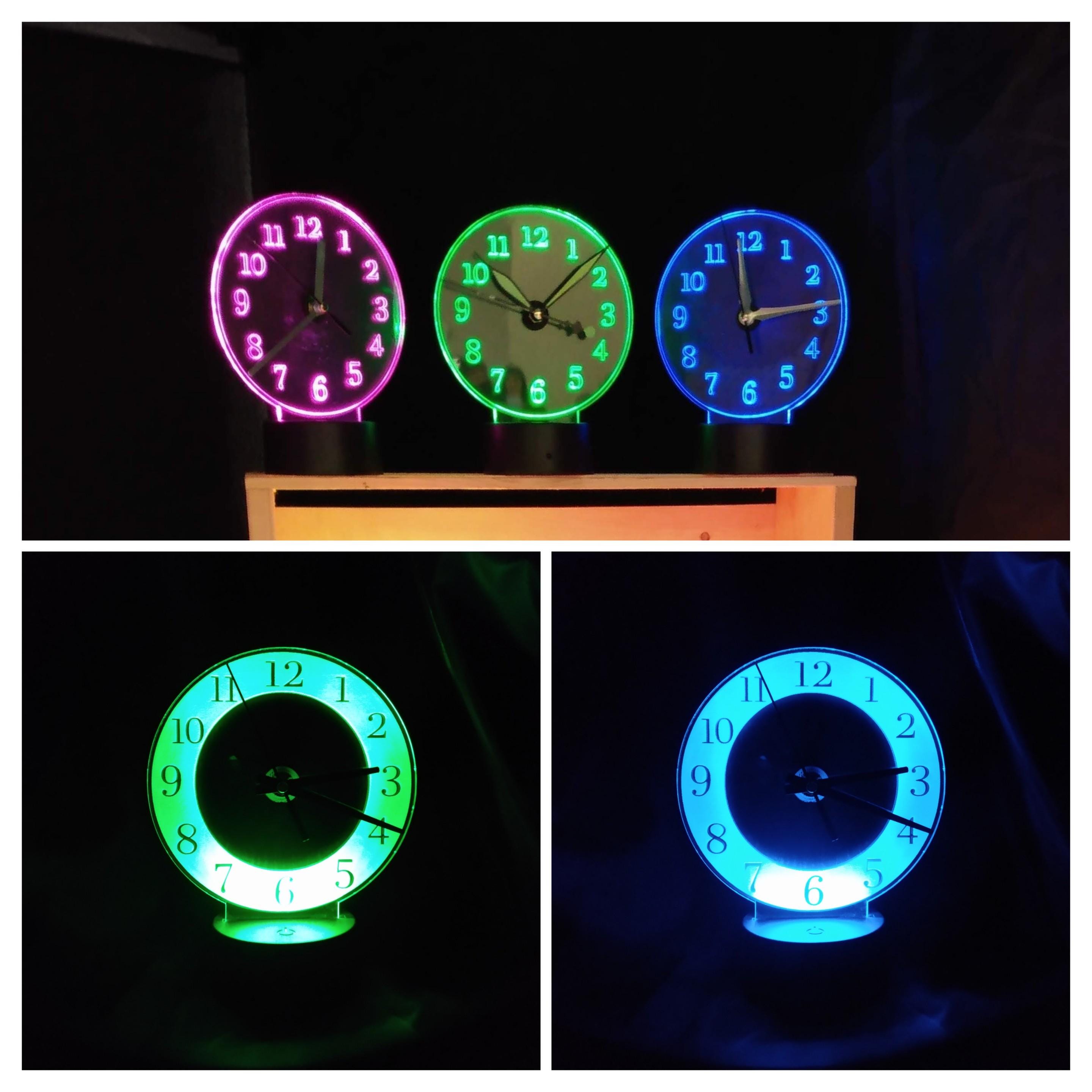 Edge Lit Clock - Etsy