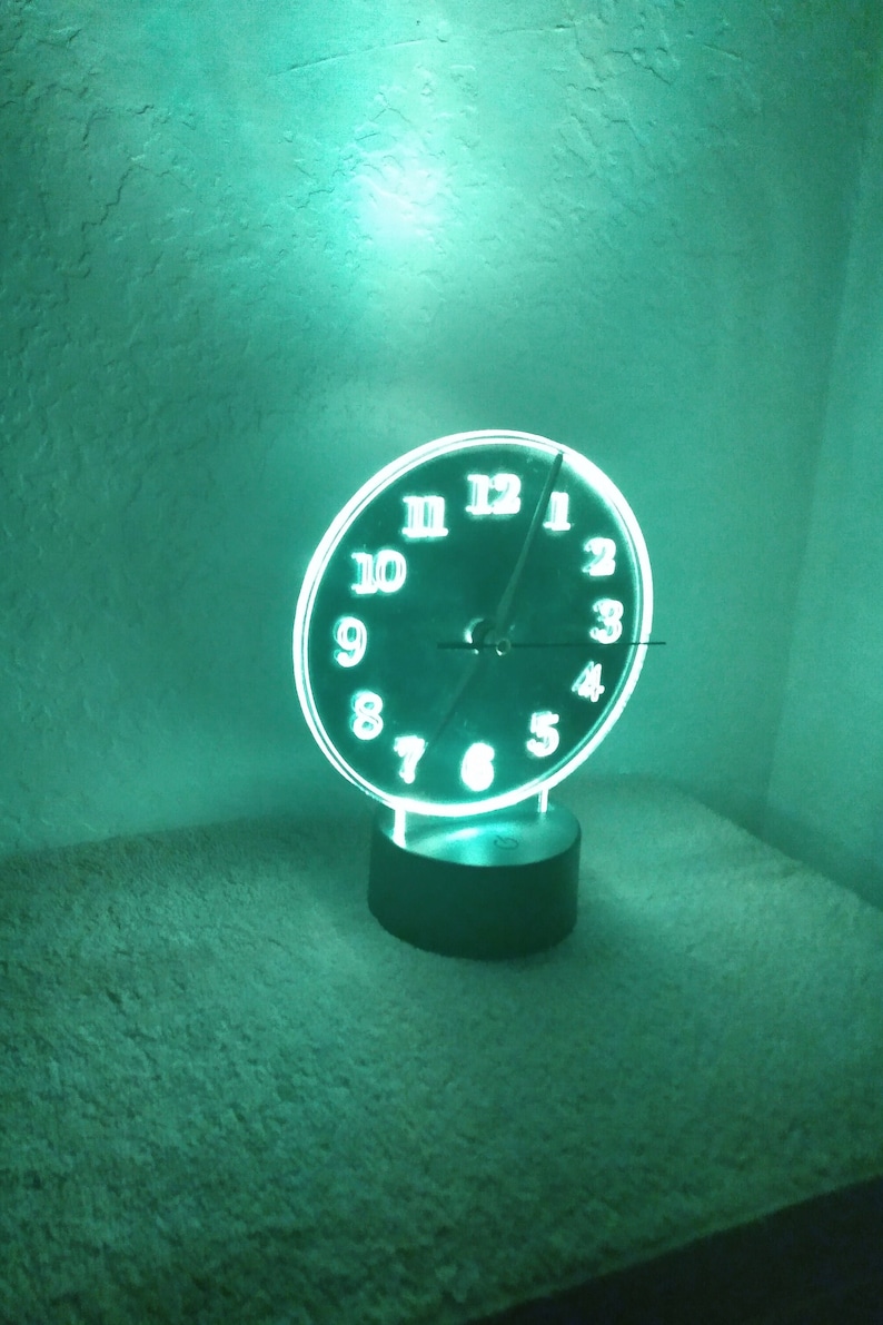 Edge Lit Clock - Etsy