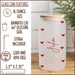 Personalized Mini Hearts Cup, Hearts Glass, Custom Iced Coffee Glass ...