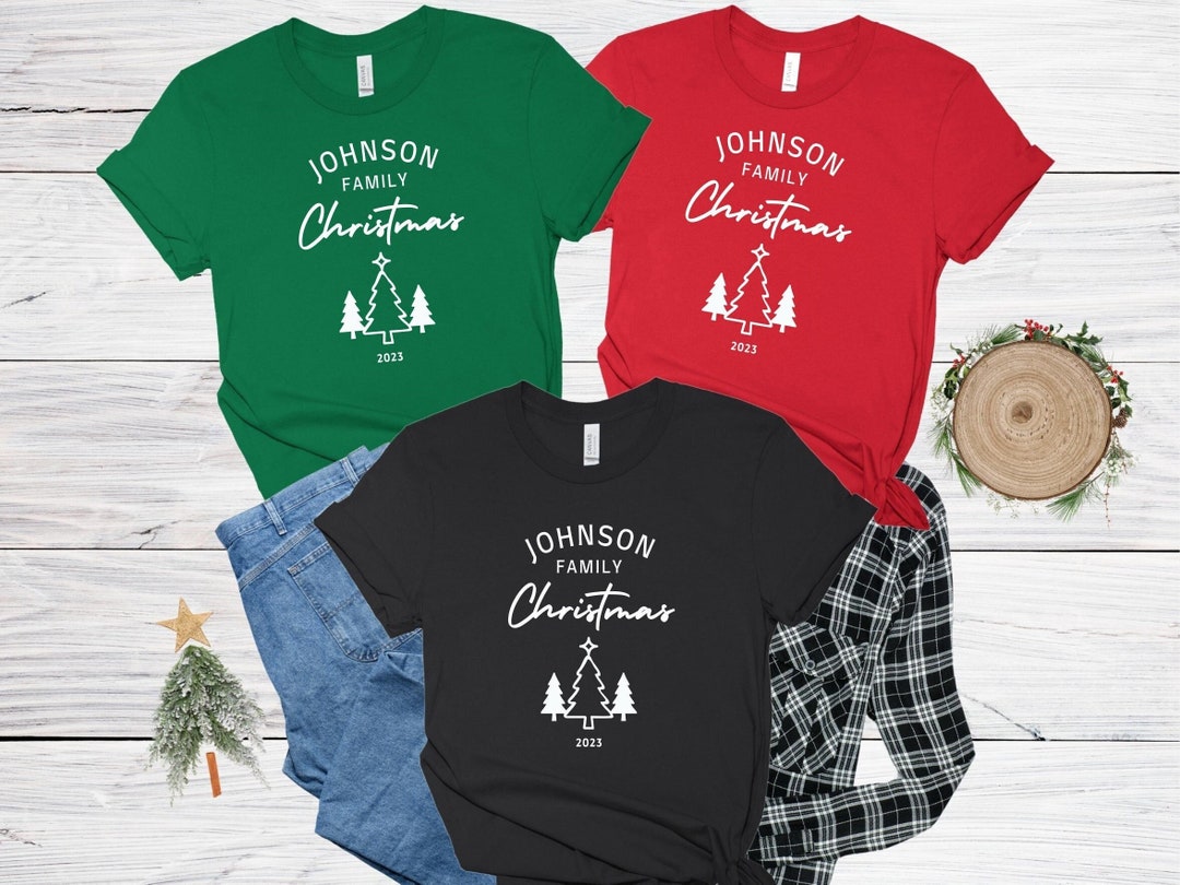 Custom Family Christmas T-shirts Minimalist Christmas Tee Shirt ...