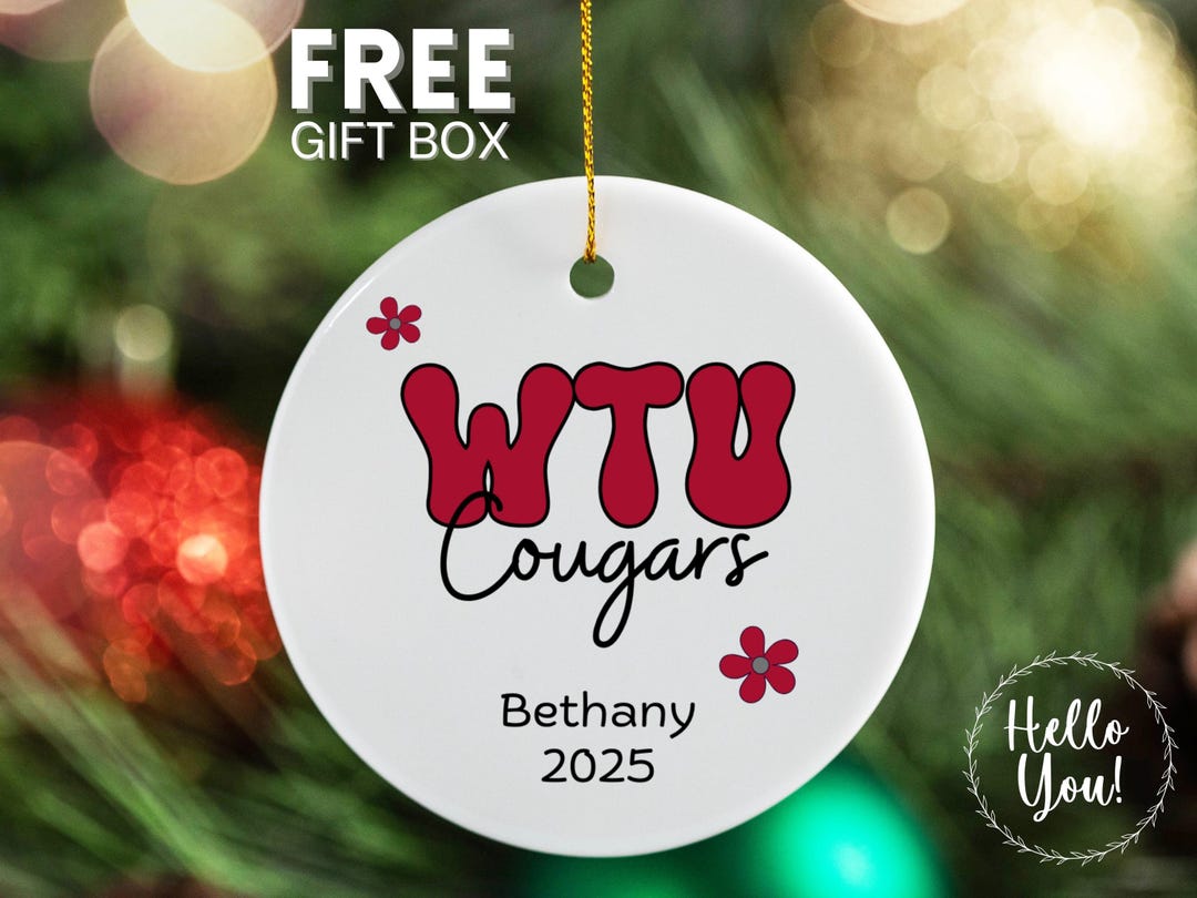 Personalized College Christmas Ornament, Custom Ornament for College ...