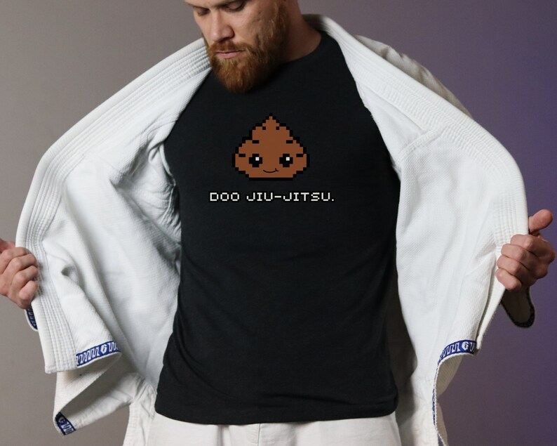Funny Jiu Jitsu T Shirt Brazilian Jiu-jitsu Humor Poop T-shirt Funny BJJ Gift for Husband Shirt ...