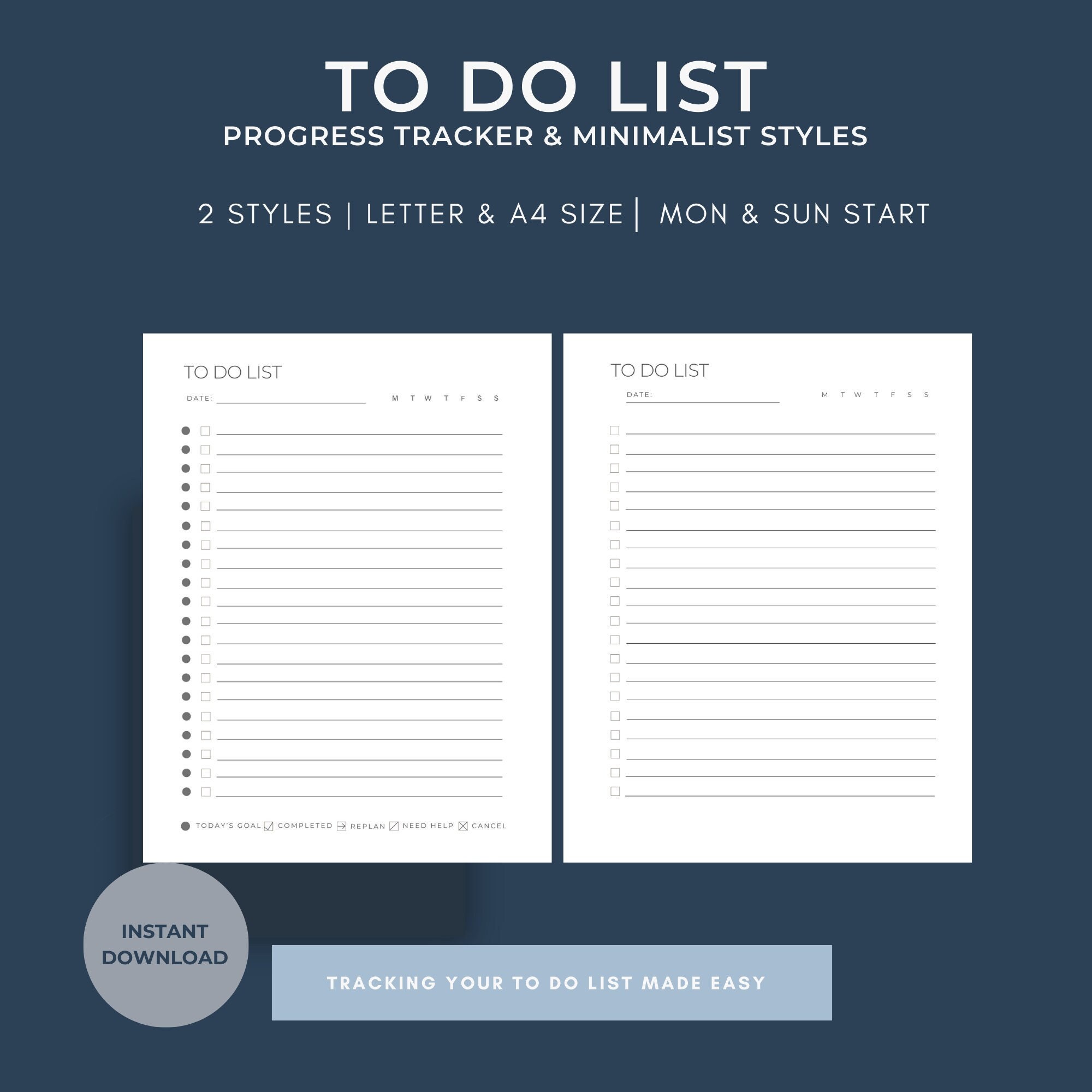 To Do List Printable Template to Do List Productivity Todo List ...